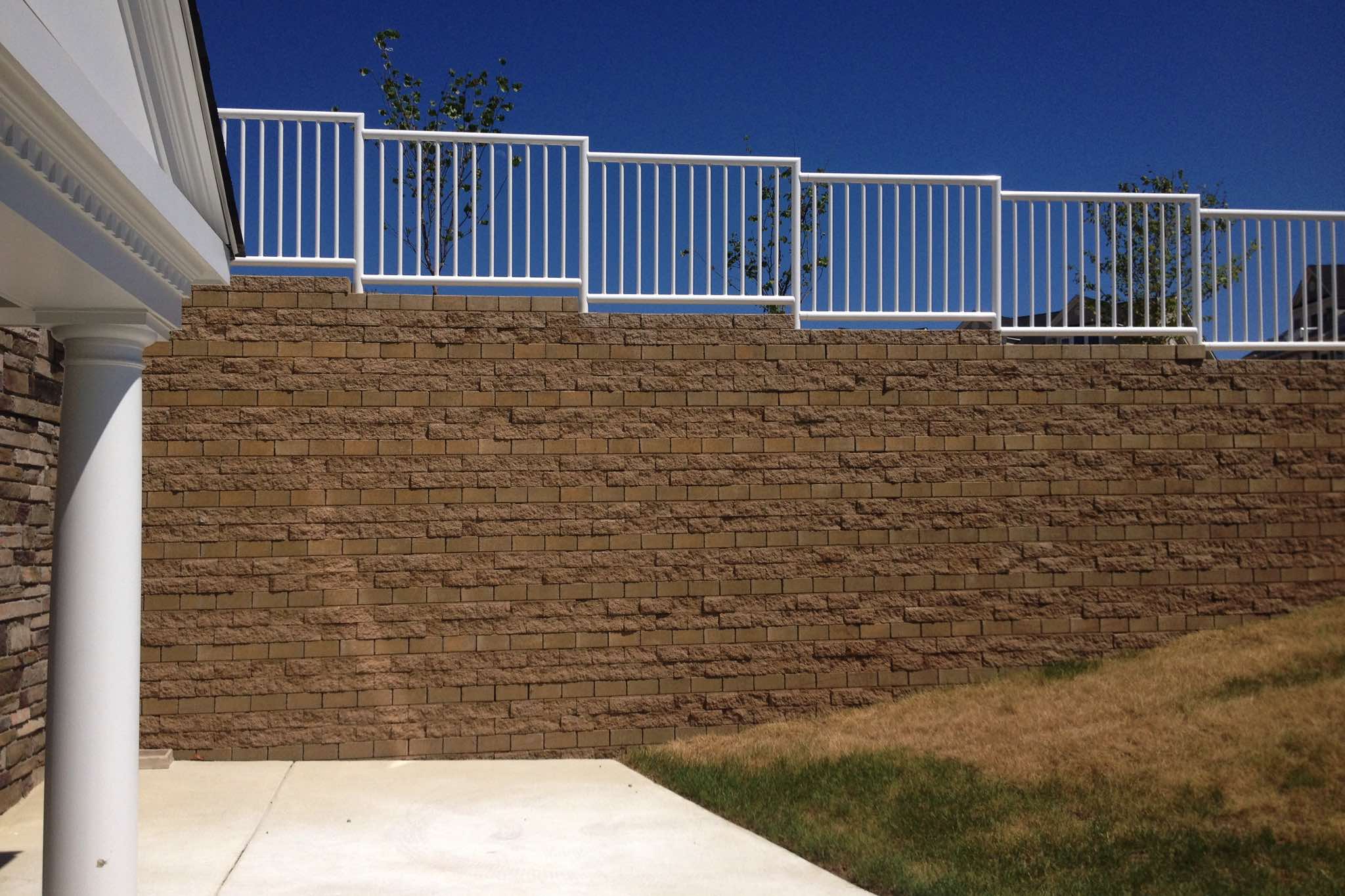 Terrastop segmental retaining walls, SRW hardscape, modular walls ...