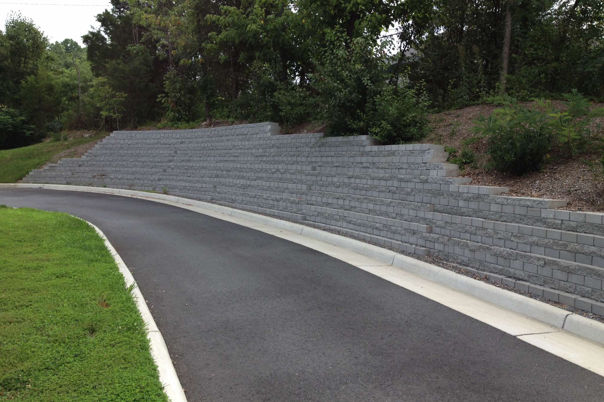 Terrastop segmental retaining walls, SRW hardscape, modular walls ...