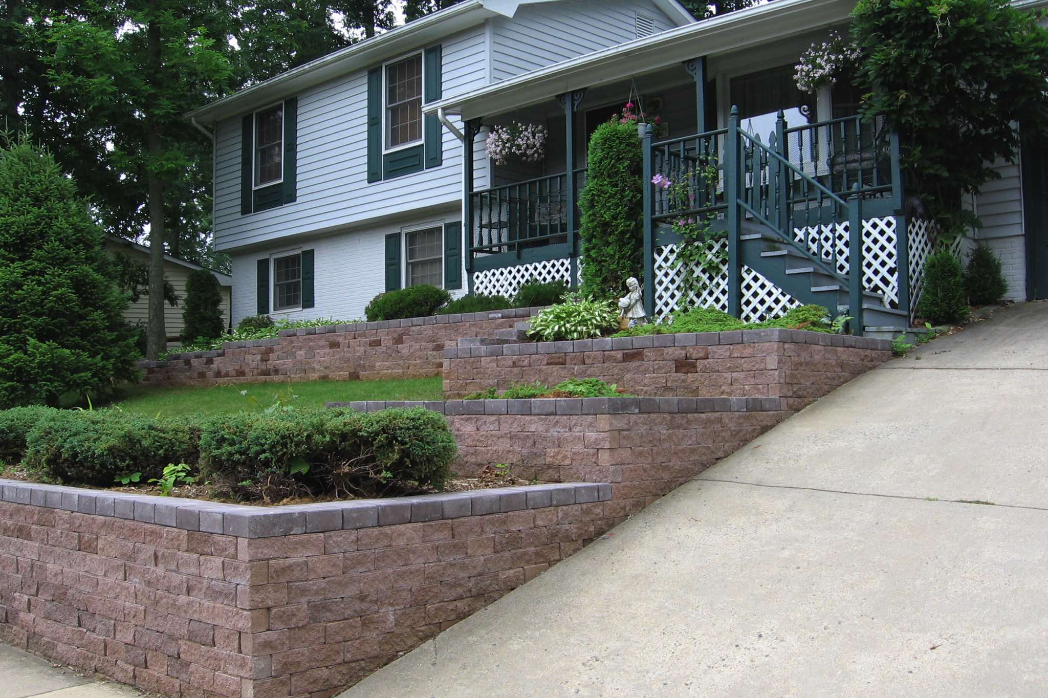 Terrastop segmental retaining walls, SRW hardscape, modular walls ...