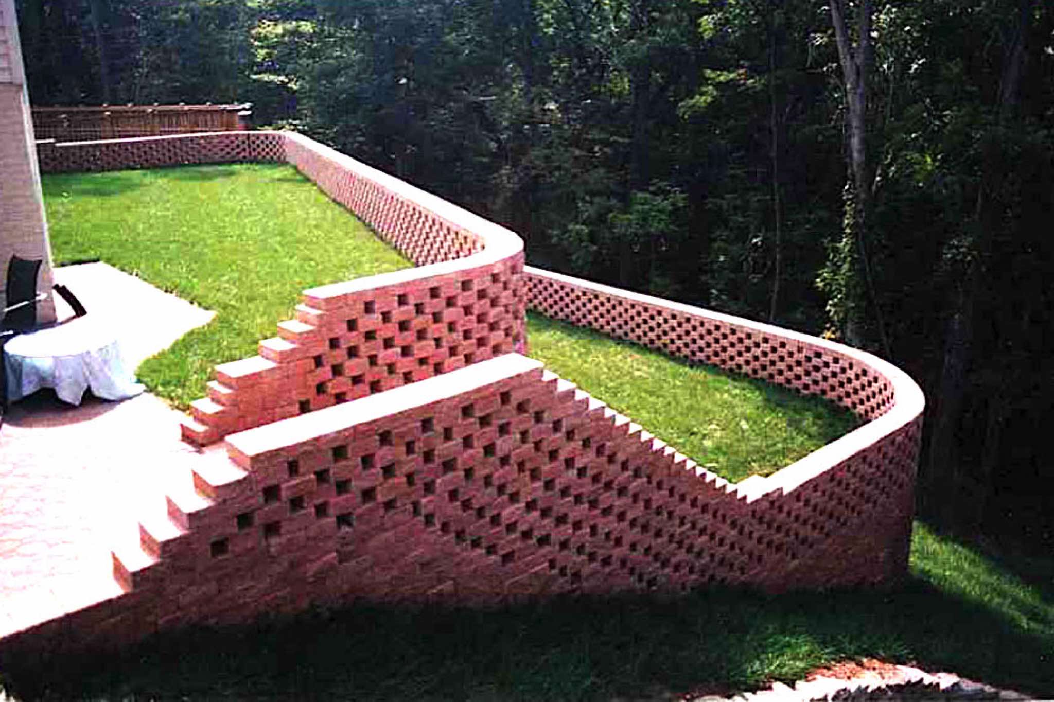 Terrastop segmental retaining walls, SRW hardscape, modular walls ...